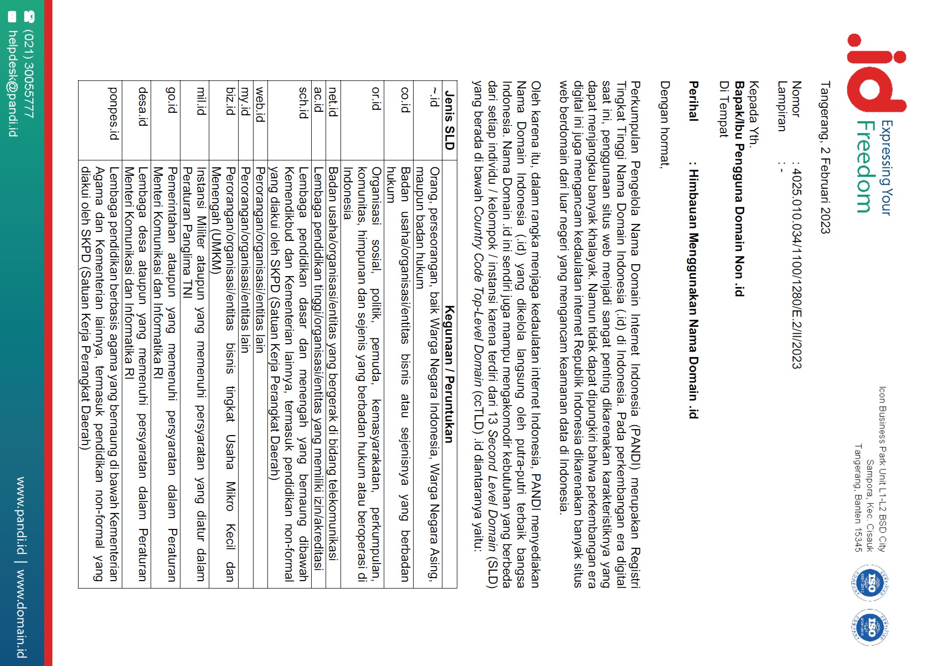 PANDI Himbau Masyarakat Gunakan Domain .ID - PANDI.id